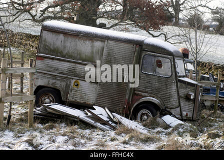 Classic French delivery van (Citroen) in Paris Stock Photo - Alamy