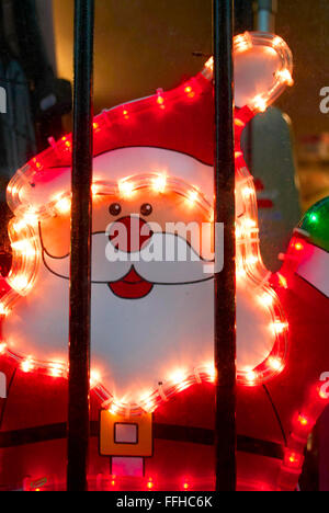 santa claus behind bars jail Stock Photo - Alamy