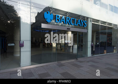 Barclays bank branch on St. David's Way in Cardiff, South Wales Stock ...