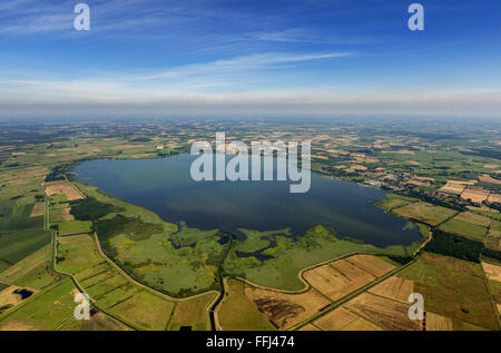 Aerial view, Dümmer, Dümmer See, North German lowland in Lower Hunte ...