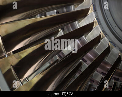 Close up shot of a jet engine Stock Photo - Alamy