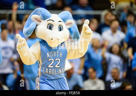 The UNC mascot during the NCAA Basketball game between the Fairfield ...