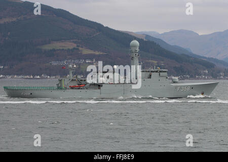 The Royal Danish Navy's Thetis-class frigate HDMS Triton (F358), on her ...