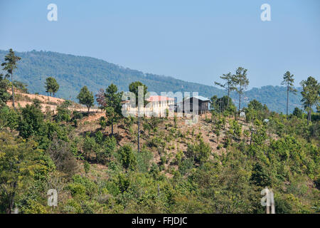 Myanmar (Burma), Chin State, Mindat Stock Photo - Alamy