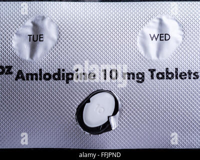 Close up tablets for treatment of hypertension or high blood pressure ...