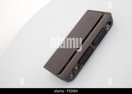 Rear view of Philips digital television receiver Stock Photo - Alamy