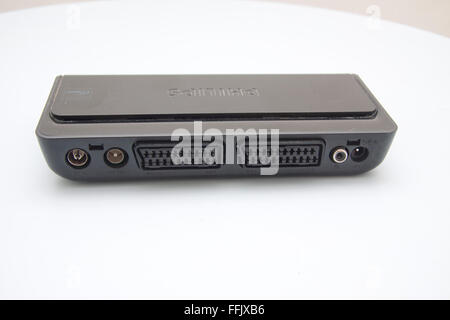 old tv connection sockets Stock Photo - Alamy