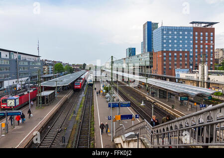 Freiburg, Germany, Europe. Public transit system VAG Freiburg tram in ...