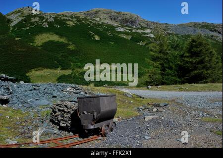 Coniston Coppermines, Disused Bonsor Upper Mill, ruins. Lake District ...