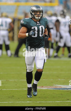 Philadelphia Eagles safety Colt Anderson (30) is seen during a break in ...