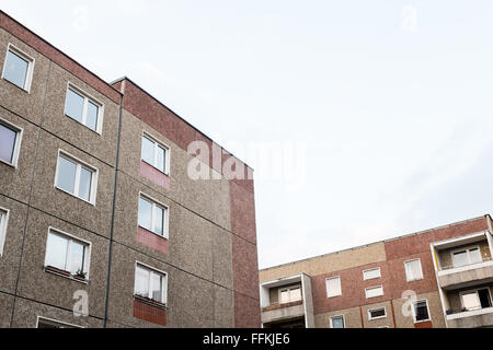BERLIN, FEBRUARY 12: GDR buildings in original state in the ...