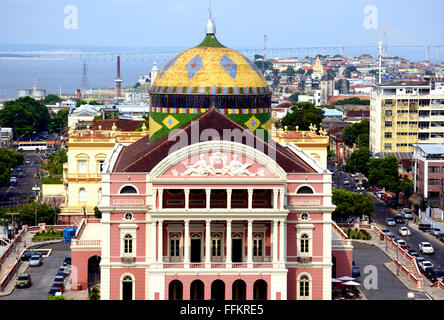 Opera house, Amazonas theater Manaus Brazil Stock Photo - Alamy