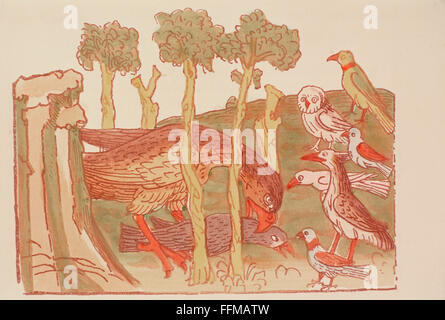 Aesop, * circa 550 BC, Greek author / writer, fables, "The Donkey and ...
