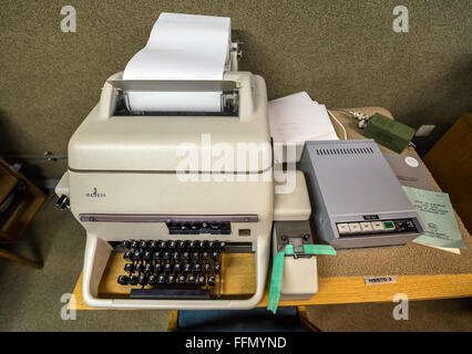 Siemens T100 Teleprinter in office of Josip Tito bunker, leader of ...