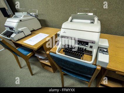 Siemens T100 Teleprinter in office of Josip Tito bunker, leader of ...