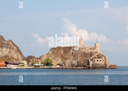 Fortress Muttrah, Fort in Muscat, Oman Middle East Stock Photo - Alamy