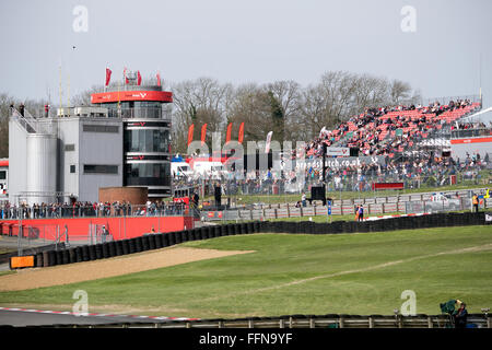 Stadium at Brands Hatch racing track Stock Photo - Alamy