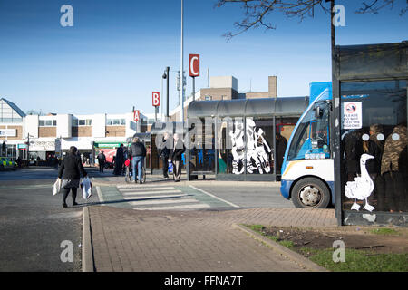 The bus station, Nuneaton, Warwickshire, England, UK Stock Photo - Alamy