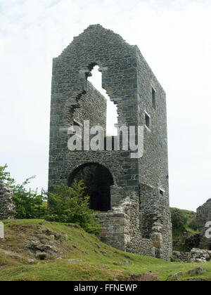 Mine working buildings at Holman's shaft Cornwall UK. These particular ...