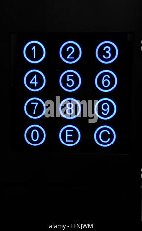 A numeric keypad lock Stock Photo - Alamy
