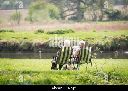 The River Bure at Coltishall Green, Norfolk, Broads National Park Stock ...