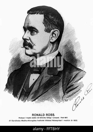 Ronald Ross (1857-1932) British physician. Discovered the Malaria ...