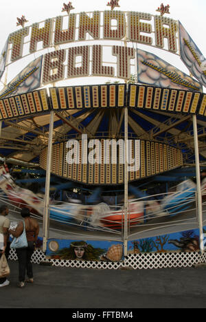 CONEY ISLAND: THUNDERBOLT. /nThe Thunderbolt ride at Deno's Wonder ...