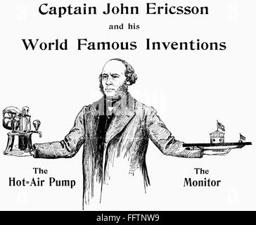 JOHN ERICSSON (1803-1889). /nSwedish (naturalized U.S.) engineer and ...