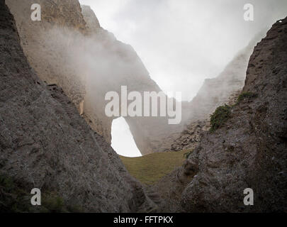 Shipton's Arch or Tushuk Tash, world's tallest natural arch, Pamir ...