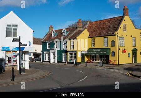 Historic buildings and shops Holt Norfolk England Stock Photo - Alamy