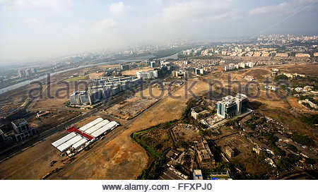 aerial view of bandra kurla complex ; Bombay Mumbai ; Maharashtra Stock ...