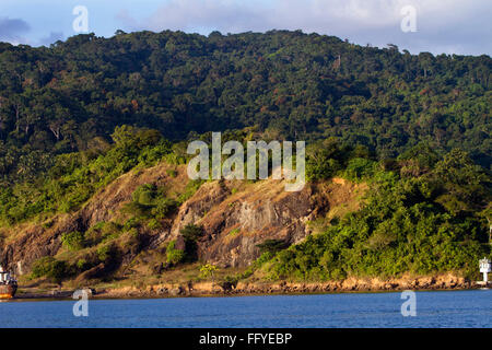 Landscape Deforestation Port blair Andaman islands India Asia Stock ...