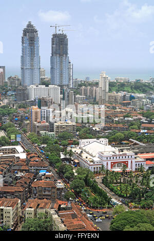 Aerial view of mumbai central station and tardeo, Bombay Mumbai ...