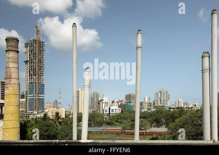 Old structure and new construction at dadar and lower parel ; Bombay ...