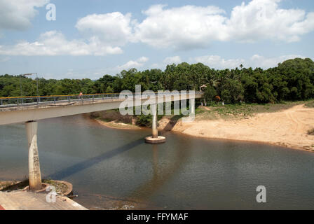 Bridge on tunga river in Sringeri at Karnataka India Asia Stock Photo ...