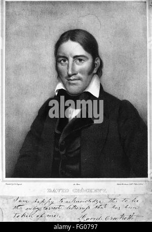 DAVY CROCKETT (1786-1836). /nAmerican soldier and frontiersman ...