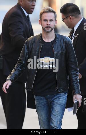 Dominic Monaghan seen arriving at ABC studios for Jimmy Kimmel Live ...