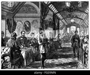 Waiter in Dining Car on the Orient Express Stock Photo - Alamy