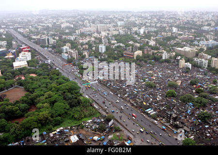 An aerial view of Andheri west in western suburb of Bombay Mumbai ...