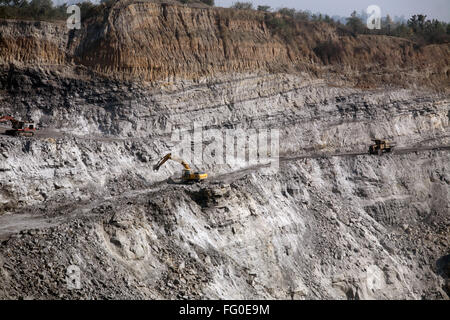 opencast coal mine machine jharkhand India Stock Photo - Alamy