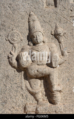 Jaya statue of dwarpal of Vishnu, Hampi, Vijayanagar, UNESCO World ...