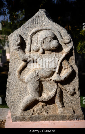 God Hanuman statue carved on Hampi, Vijayanagar, UNESCO World Heritage ...