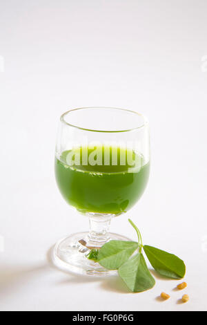 Vegetable , fenugreek Juice , methi ka rus , India Stock Photo - Alamy