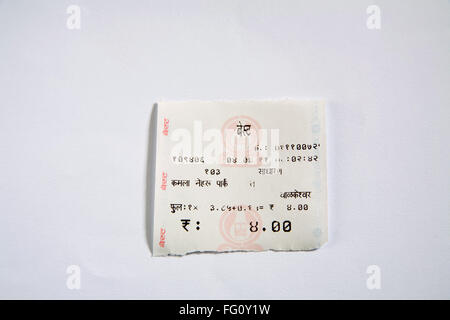 Electronic local best bus ticket Maharashtra india april 2011 Stock ...