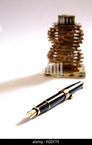 Concept, kalam Ink pen writer's most powerful weapon Stock Photo - Alamy