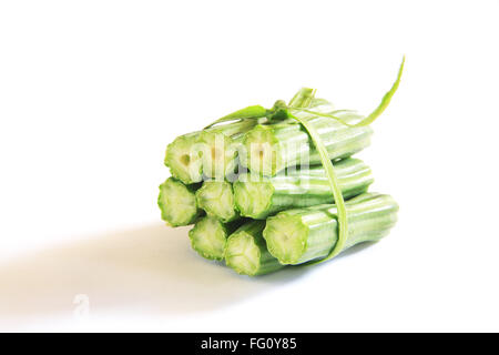 Green vegetable, tied drumsticks long pods of sahijan kind of evergreen ...