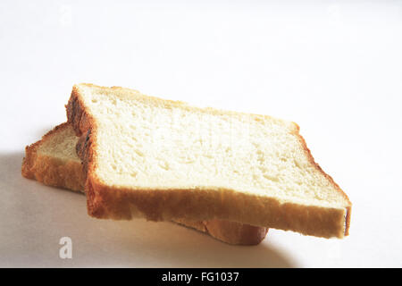 Slices of dabal roti bread dough made from flour yeast and milk on ...
