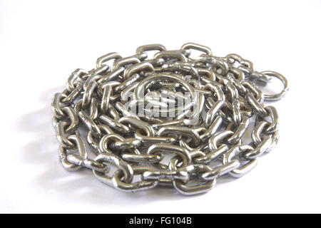 Concept , janjer chain in round shape on white background Stock Photo ...