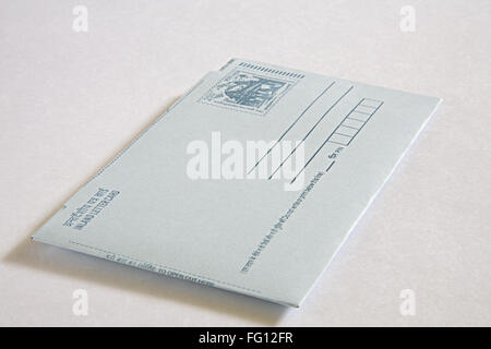 antardeshiya patra inland letter card on white background Stock Photo ...