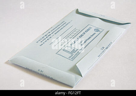 antardeshiya patra inland letter card on white background Stock Photo ...